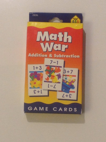 Game Cards Math War: Addition and Subtraction | Bargainwizz