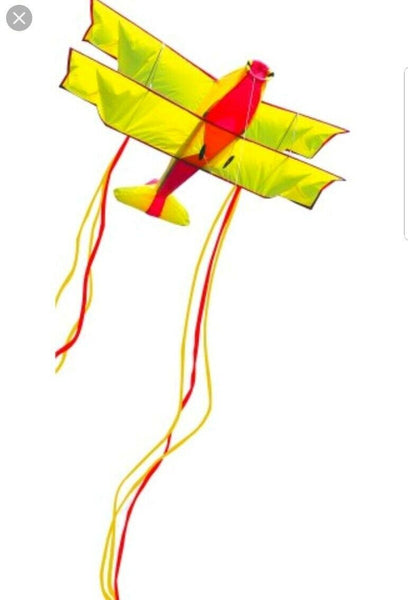 5ft Airshow Biplane Kite Green | Bargainwizz