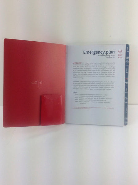 Emergency Plan Buttoned Up Book Planner Shopping List Prepare Disaster ...