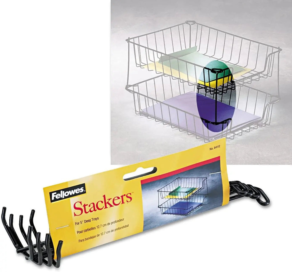 Fellowes Desk Tray Wire Stacking Supports | Bargainwizz